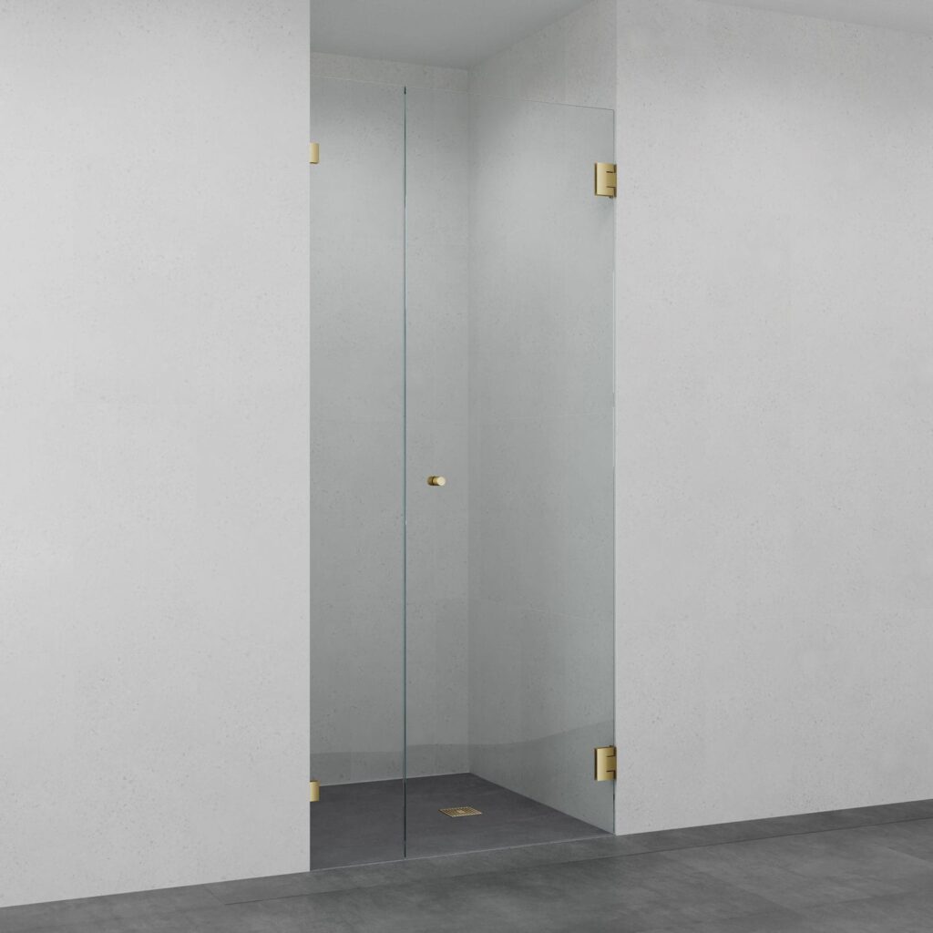 Frameless 901F Wall-to-Wall Shower Screen - Cortani Interiors