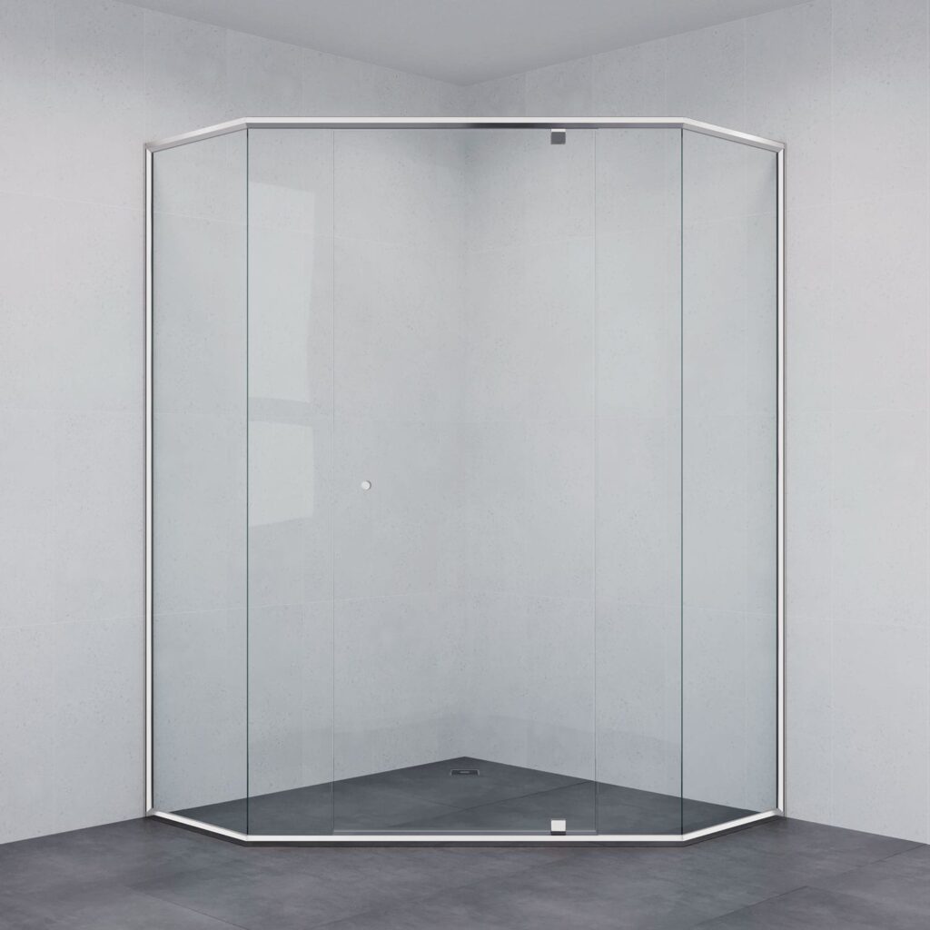 Maya 304I Shower Screen with Inline Pivot Door - Cortani Interiors