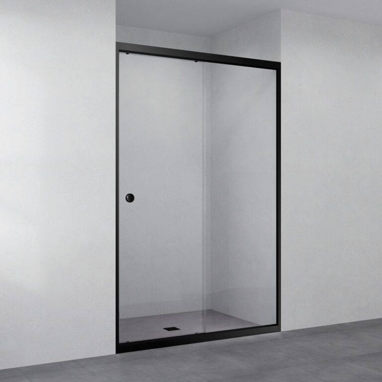 Rollo 224 Semi Frameless Sliding Shower Screen 1 Door & 1 Fixed Panel ...