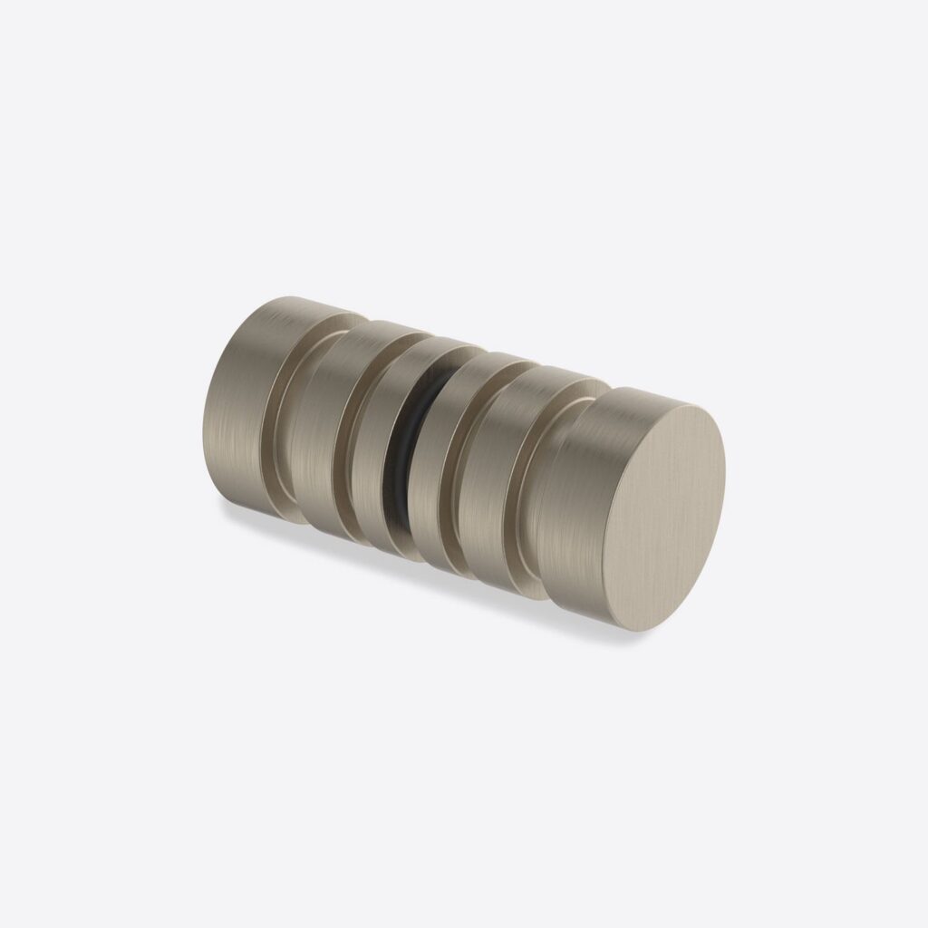 Round Shower Screen Knob with Ridges - Cortani Interiors